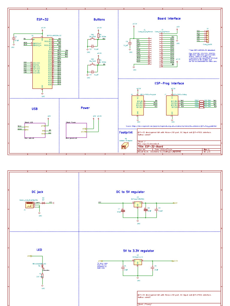 Esp 32 Board Schematic | Download Free PDF | Computing | Computer ...