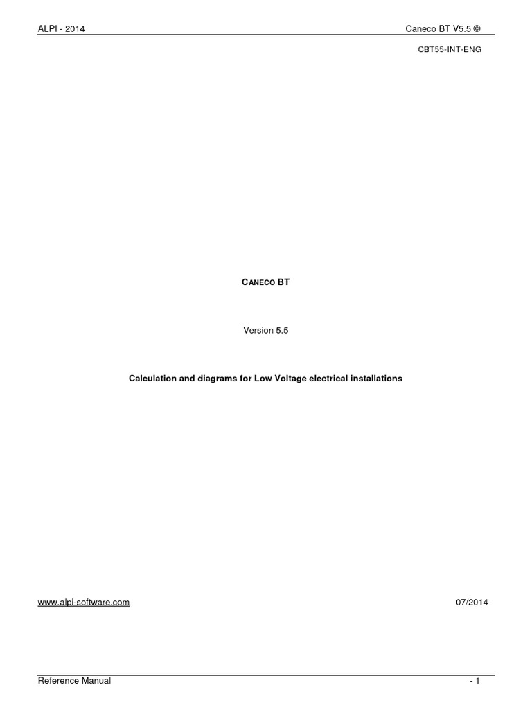 Caneco BT Reference Manual | PDF