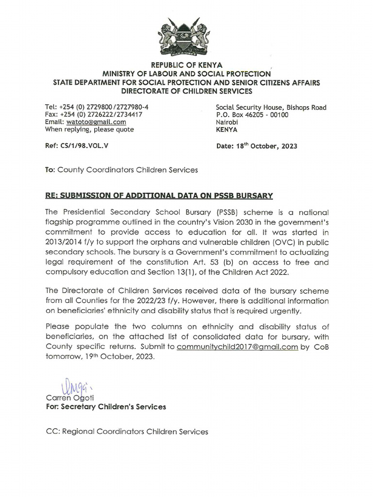 PSSB - Additional Information | PDF