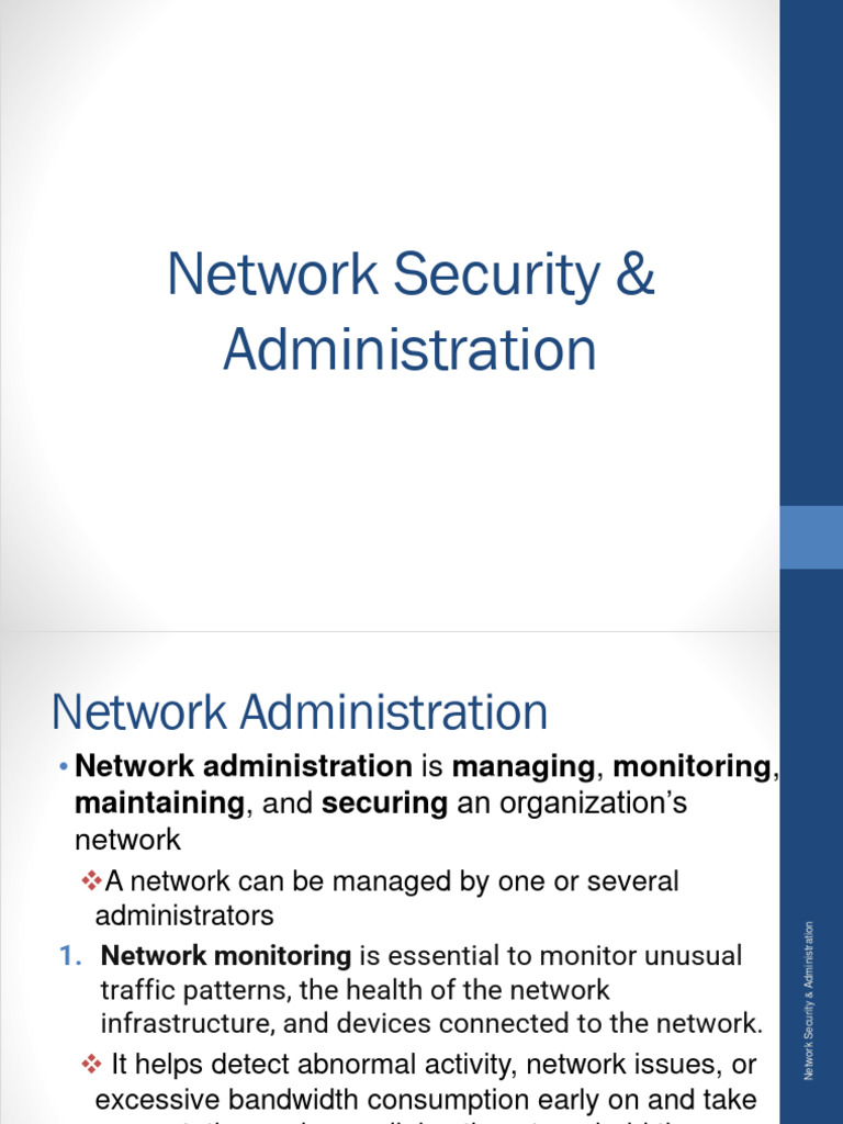 11-Network Security Administration | PDF
