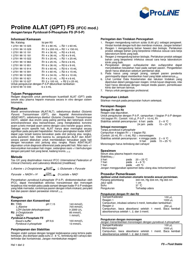 Alat GPT Fs Ifcc Mod. Ed 03 | PDF