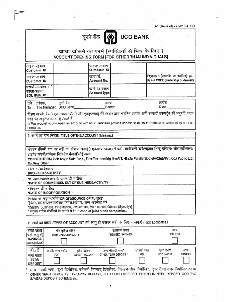 Account Opening Form 24 Feb 10c | PDF