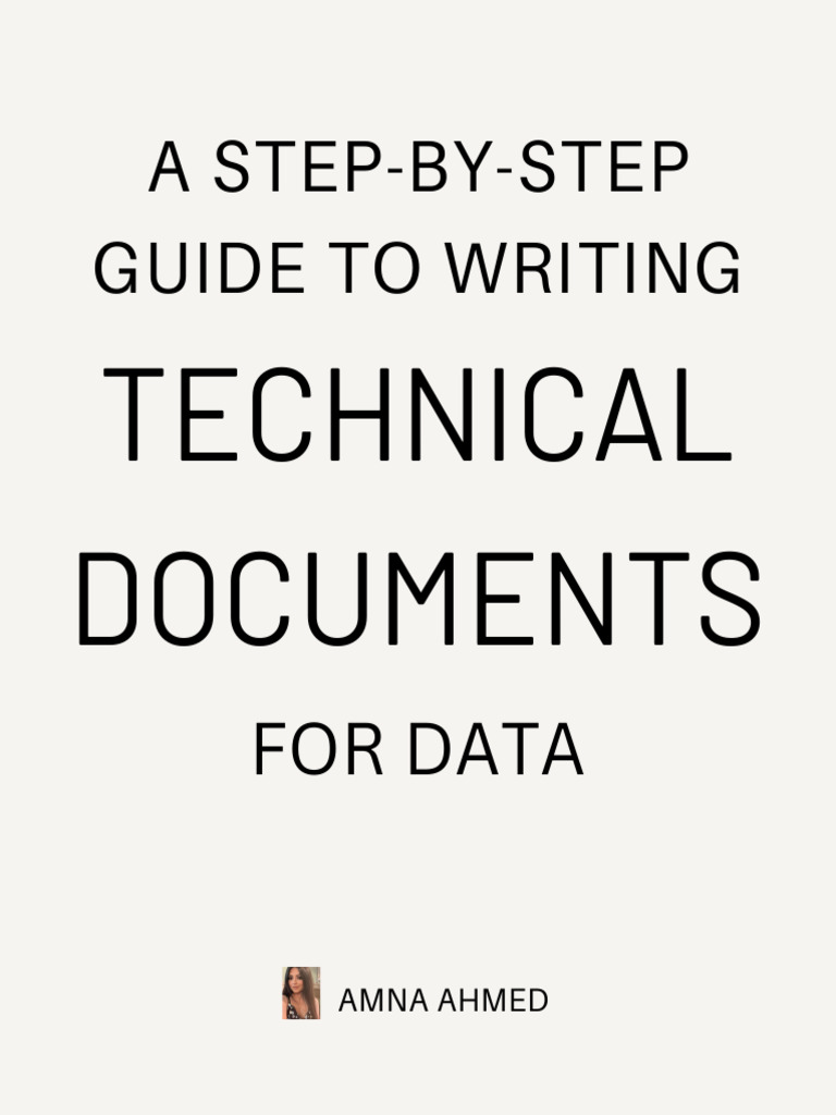 How To Write Technical Documents For Data Analysis | PDF | Data | Analysis
