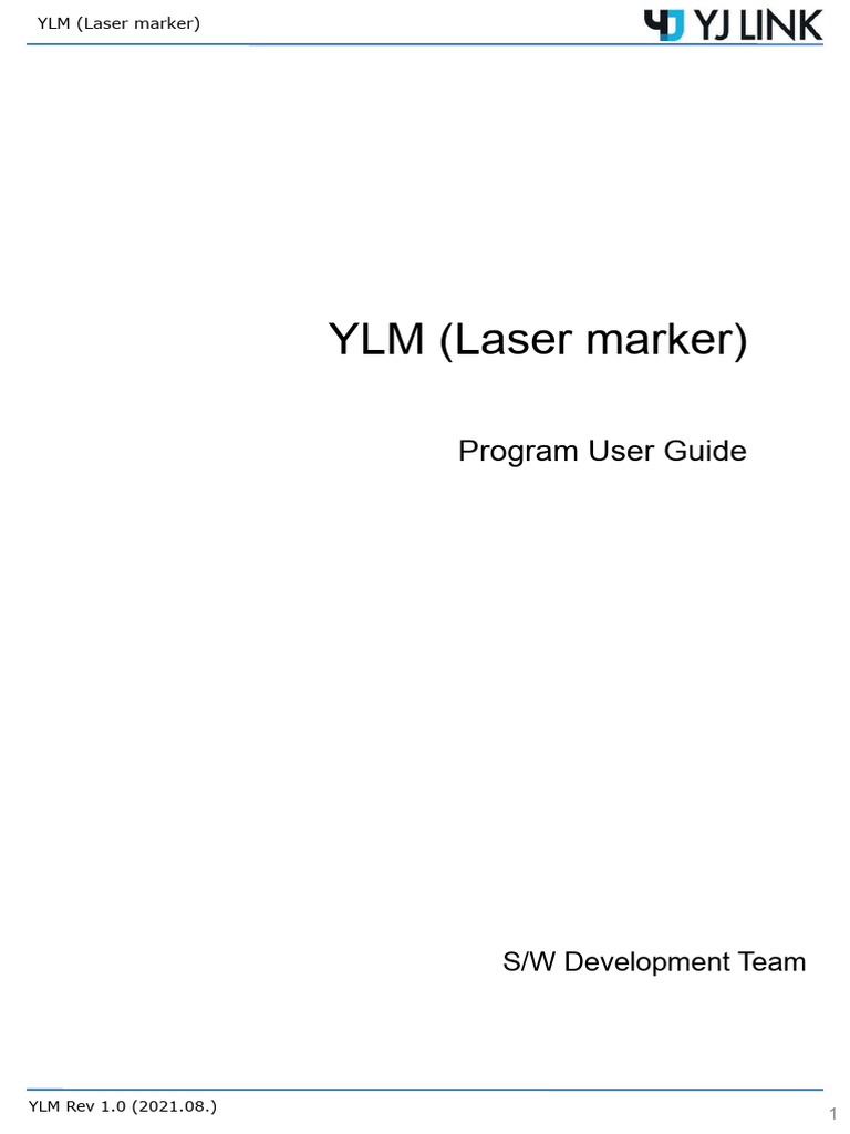 YLM - SW사용매뉴얼 v1.1 - ENG | PDF | Image Scanner | Barcode