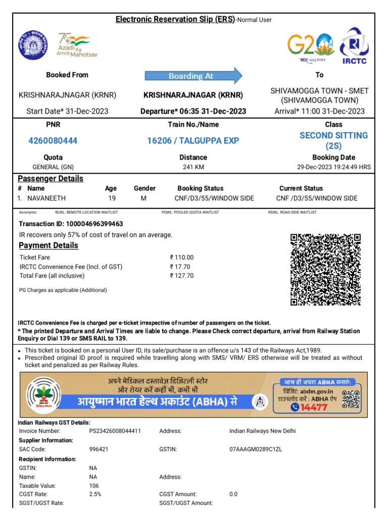 Train Ticket | Download Free PDF | Identity Document