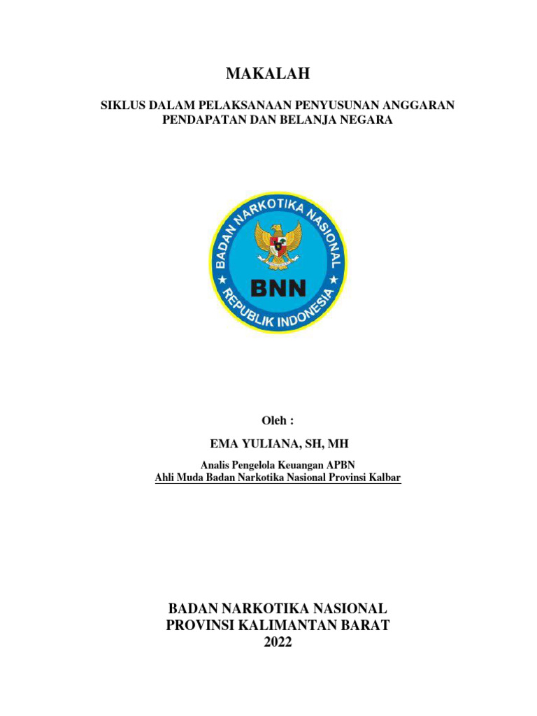 Siklus Penyusunan APBN 2022 | PDF