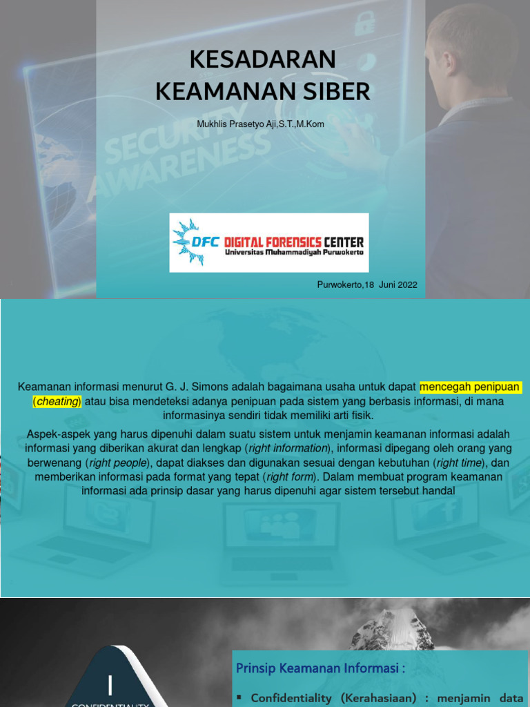 Kesadaran Keamanan Siber dan Implikasinya | PDF