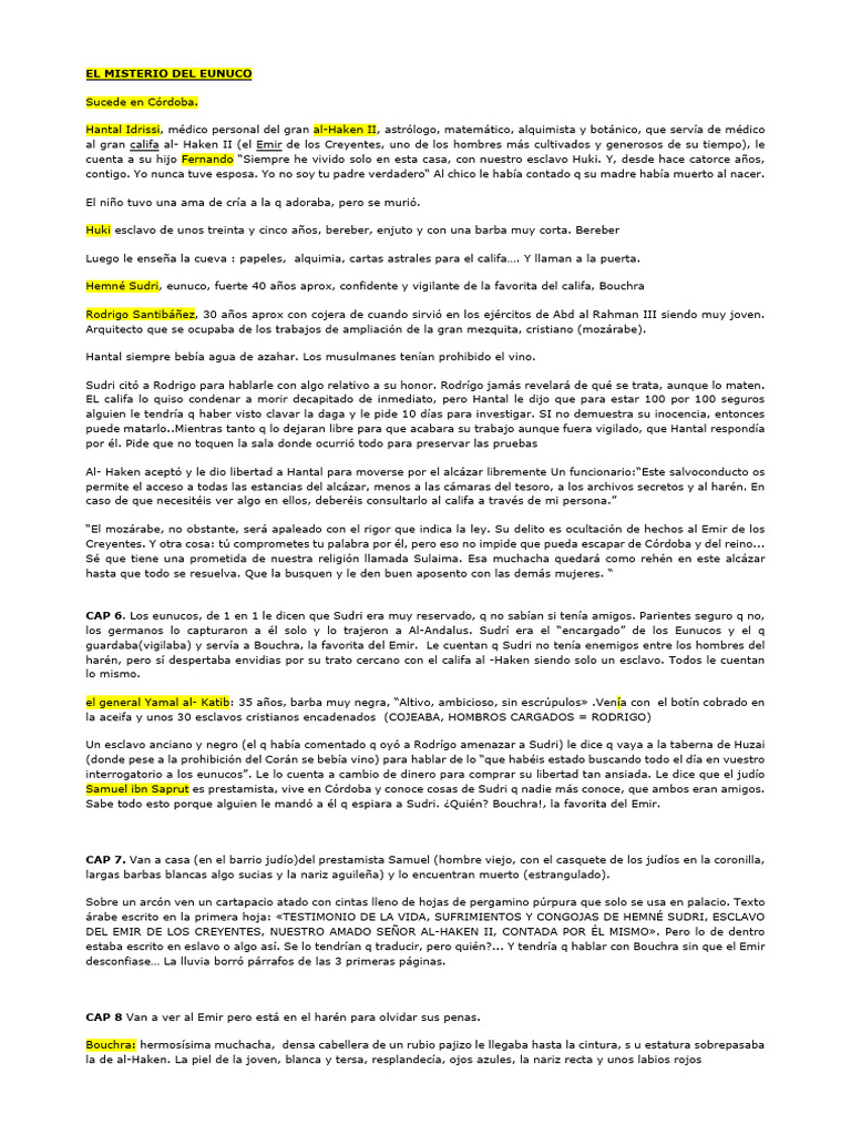 Notas Sobre El Misterio Del Eunuco | PDF