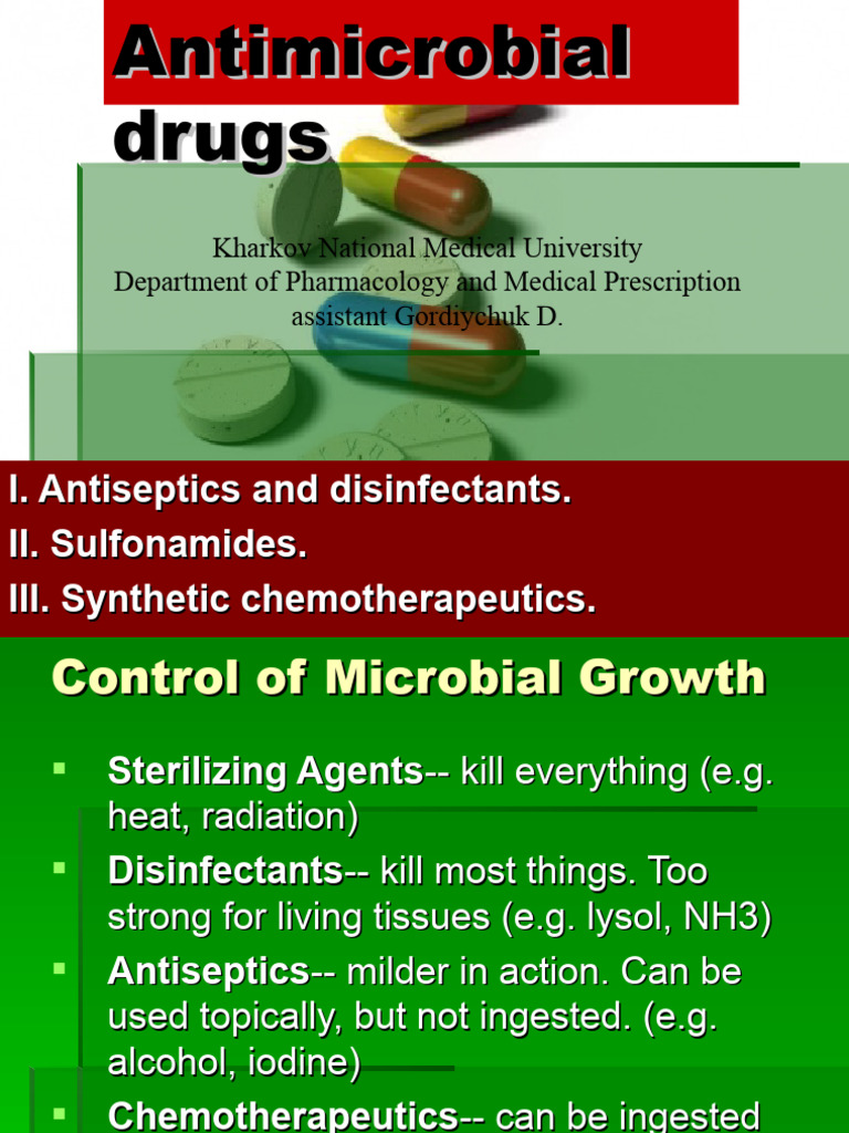 Antiseptics and Disinfectants | PDF | Antimicrobial | Disinfectant