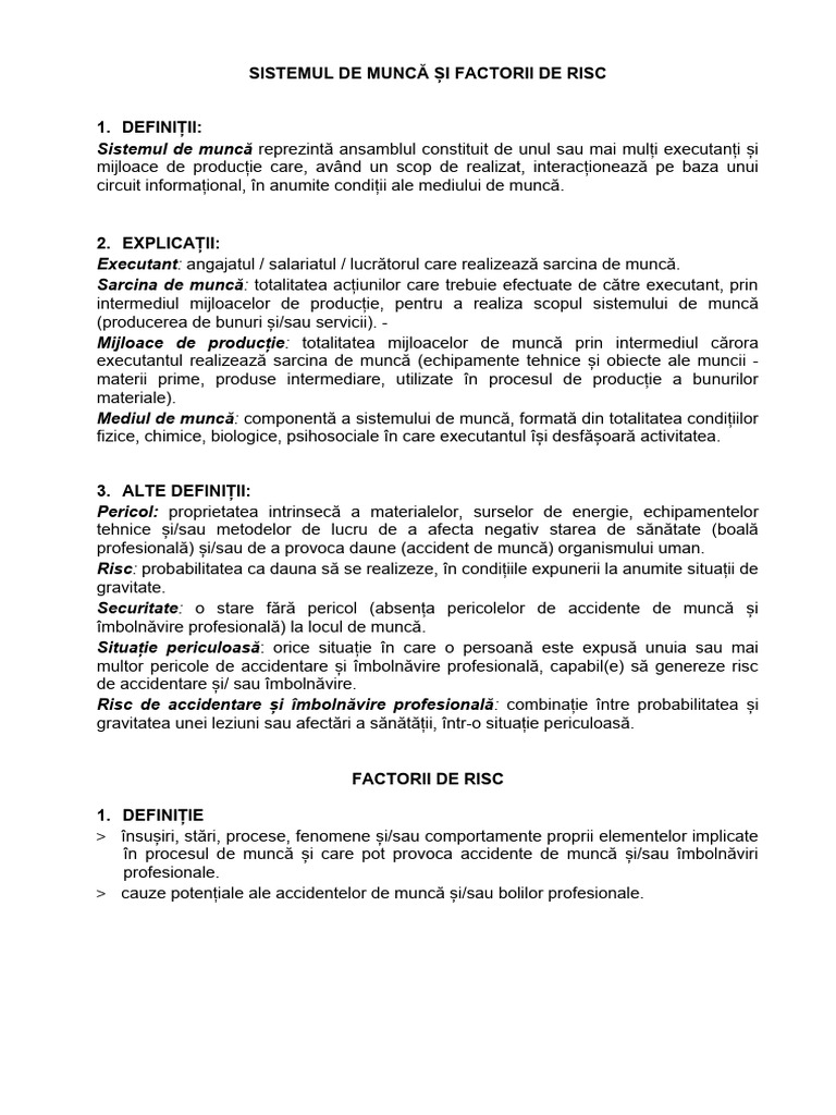 Identificarea Factorilor de Risc | PDF