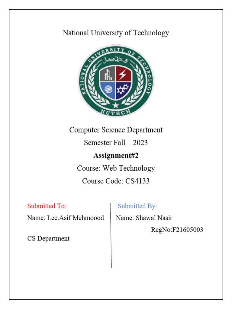 Assignment 2 Web Technologies Shawal F21605003 | PDF | You Tube | Java Script