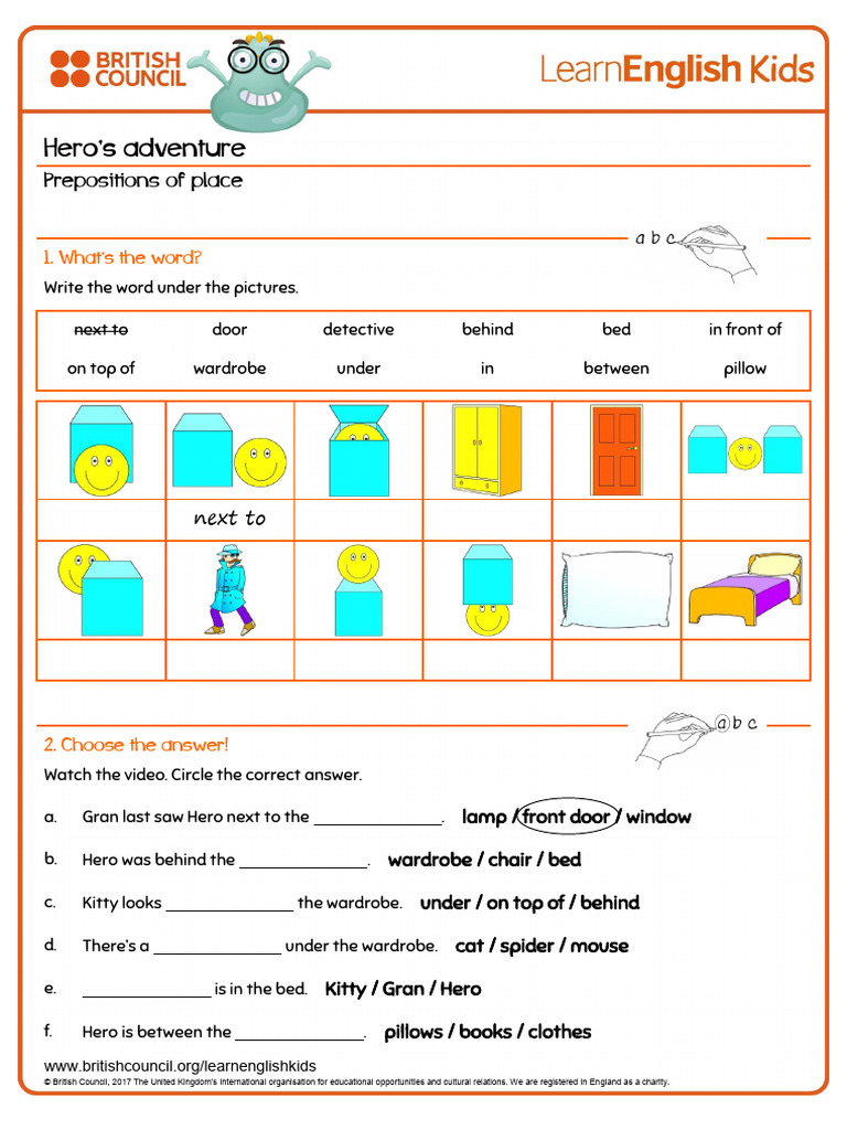 Hero's Adventure: Grammar Activities | PDF | Grammar | Linguistics