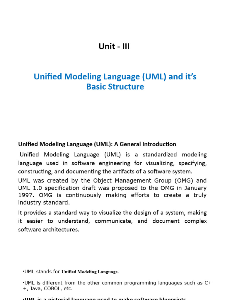 UML and Basic Structure | PDF