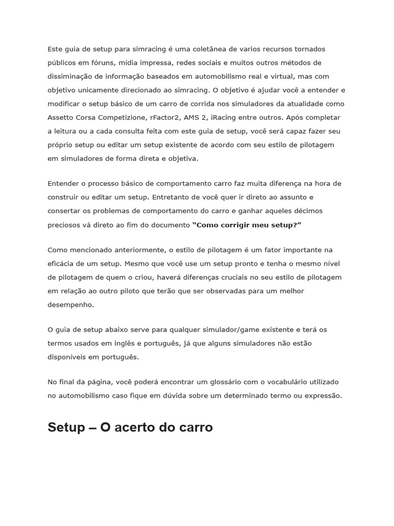 Configs SimRacing | PDF Configs SimRacing | PDF