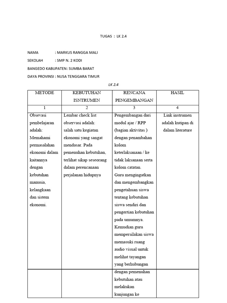 Pembuatan Rencana Evaluasi | PDF