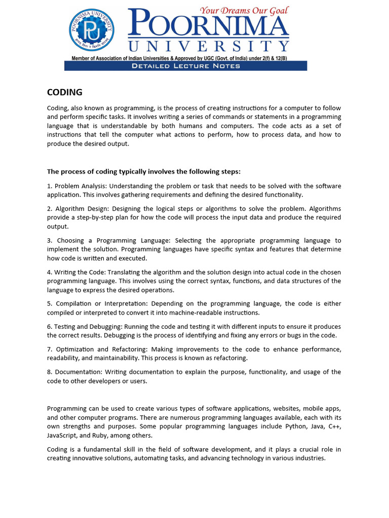 Unit - III Coding, Review, Documentation | PDF | Computer Programming | Programming