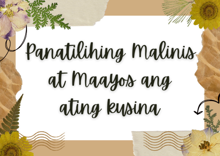 Malinis at Maayos Ang Ating Kusina - 20240108 - 062743 - 0000 | PDF