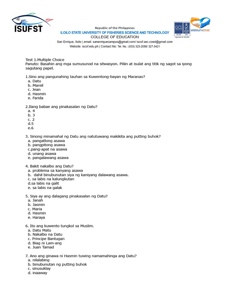 Multiple-Choice - Done | PDF