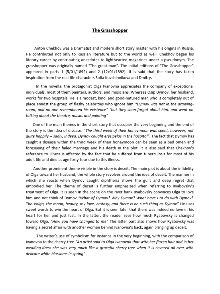 The Grasshopper | PDF