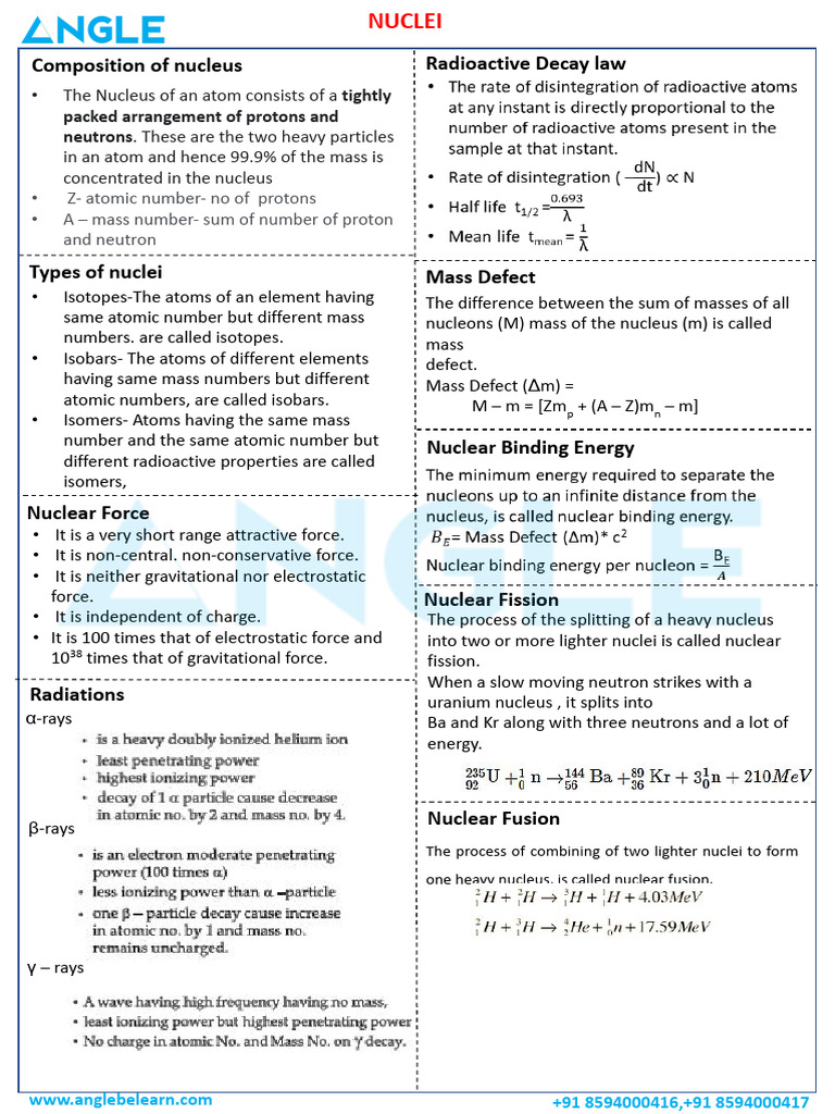 Nuclei | PDF | Science & Mathematics