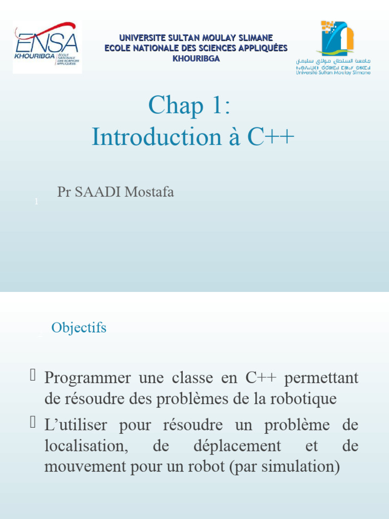 Chap1_IntroC++ | PDF | Classe (informatique) | C