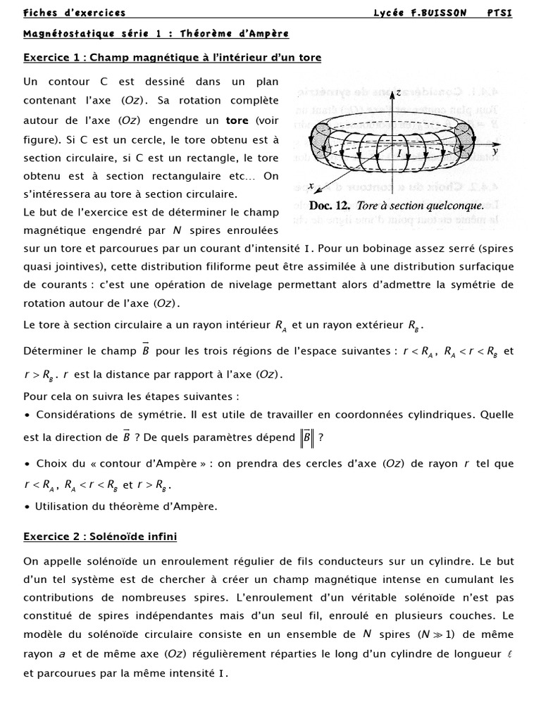 Magnetostatique Serie1 | PDF