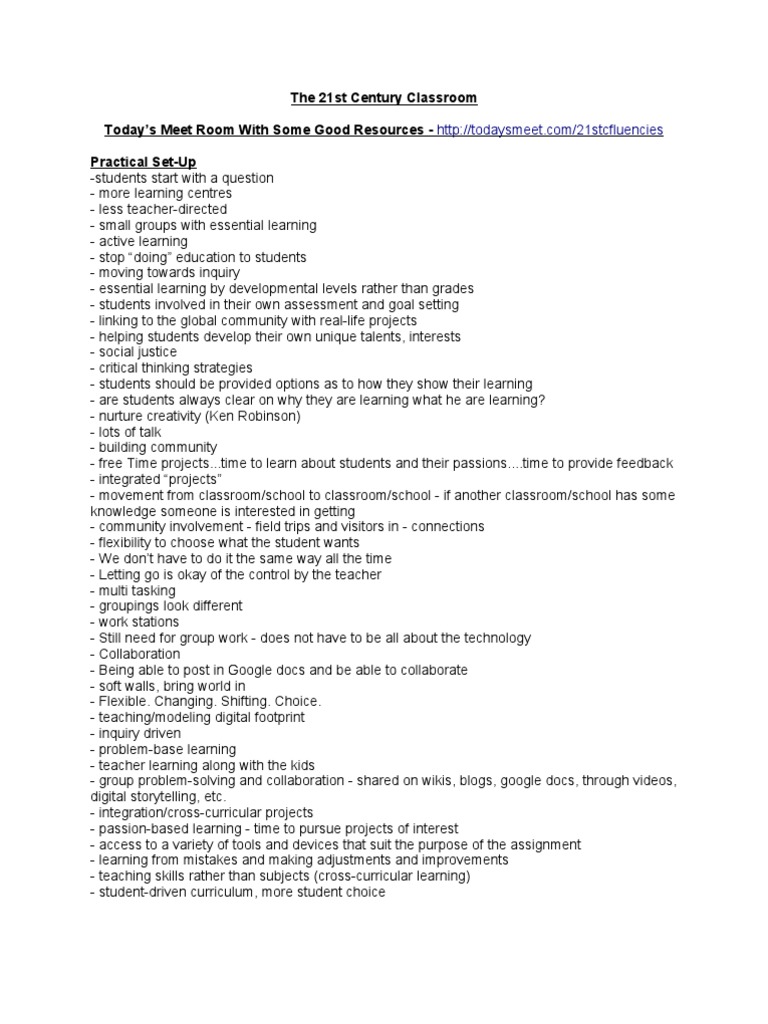 The 21st Century Classroom | PDF