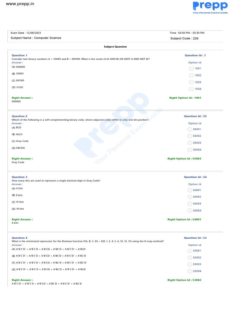 Bihar STET Computer Science Guide | PDF | Time Complexity | Computer ...