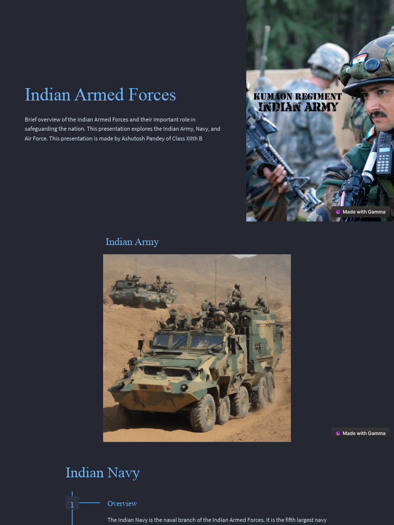 Overview of Indian Armed Forces | PDF | Defense Policy | Securities