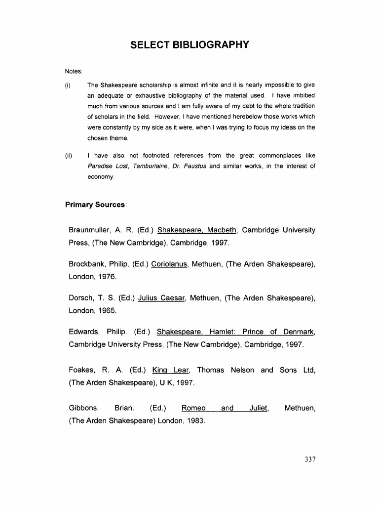 14 - Select Bibliography | PDF | Tragedy | William Shakespeare
