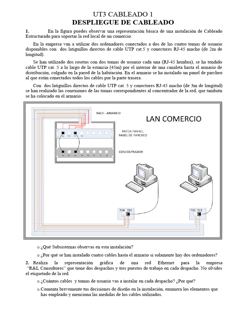 Instalación de Cableado Estructurado | PDF | Informática