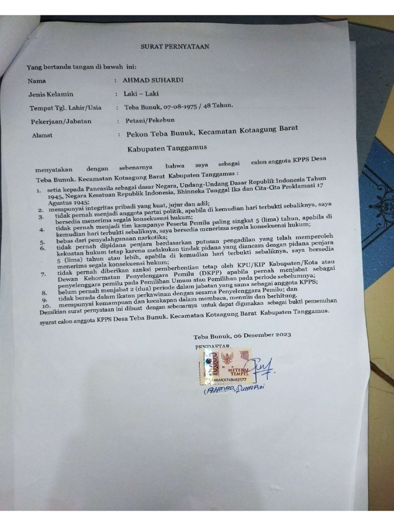 Pernyataan Dik | PDF