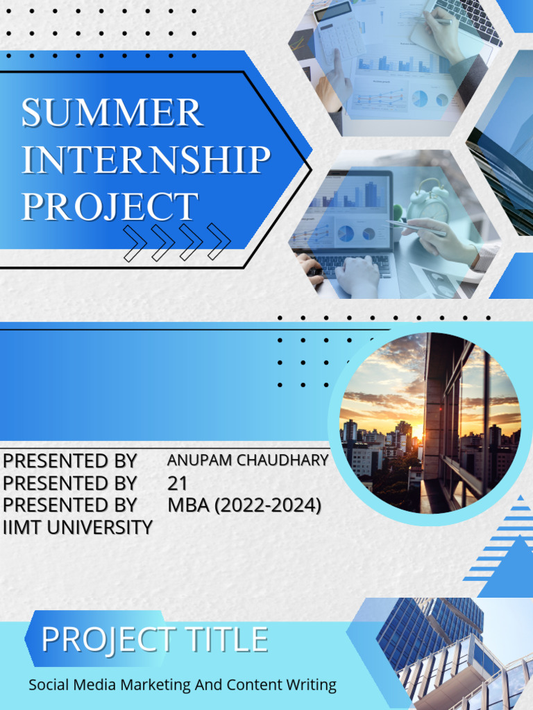 Anupam Chaudhary Summer Internship Project | PDF
