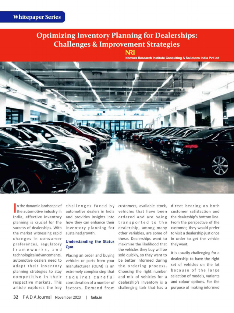 Dealer Stock Management | PDF