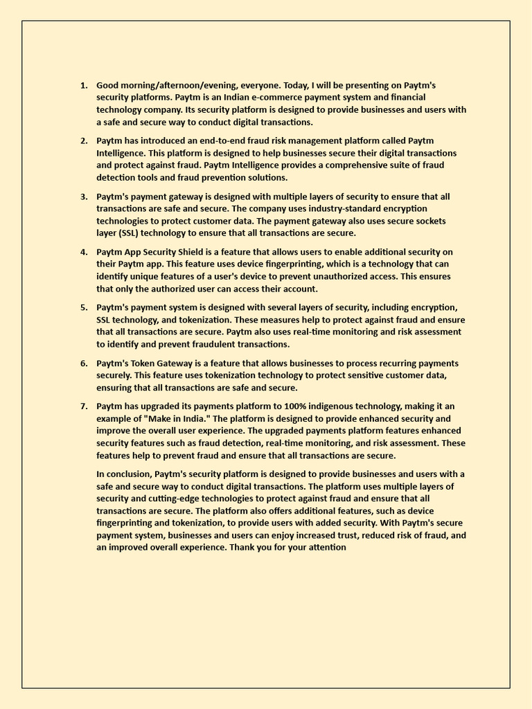 Paytm | PDF | Security | Computer Security