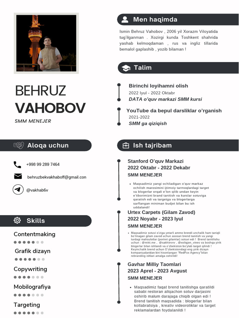 Behruz: Vahobov | PDF