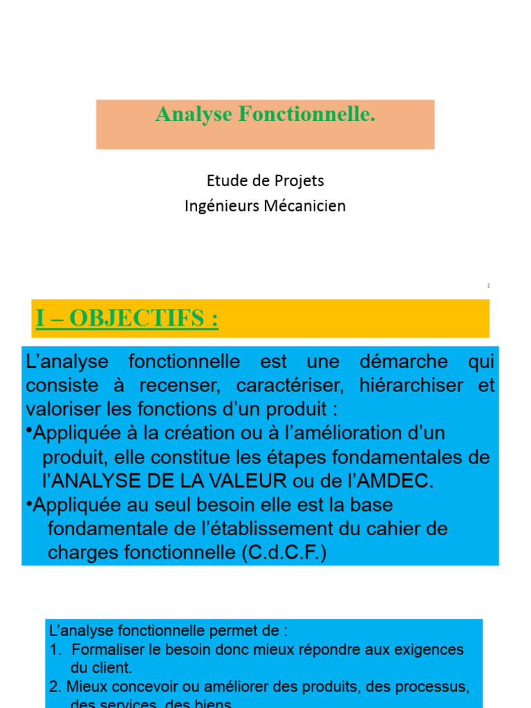 Analyse Fonctionnelle | PDF
