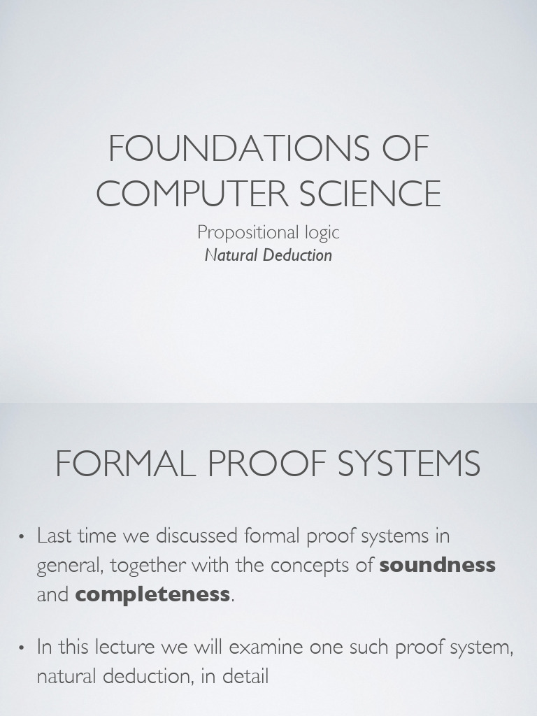 Propositional Logic - Natural Deduction | PDF | Deductive Reasoning | Logic