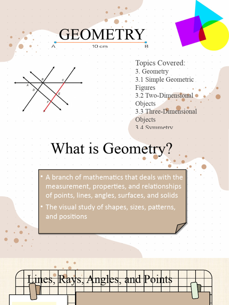 GEOMETRY | PDF | Line (Geometry) | Angle