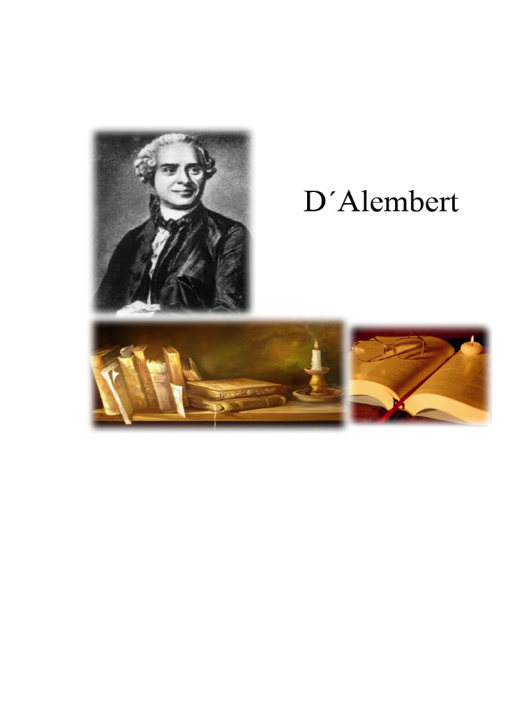 Jean Le Rond D Alembert | PDF