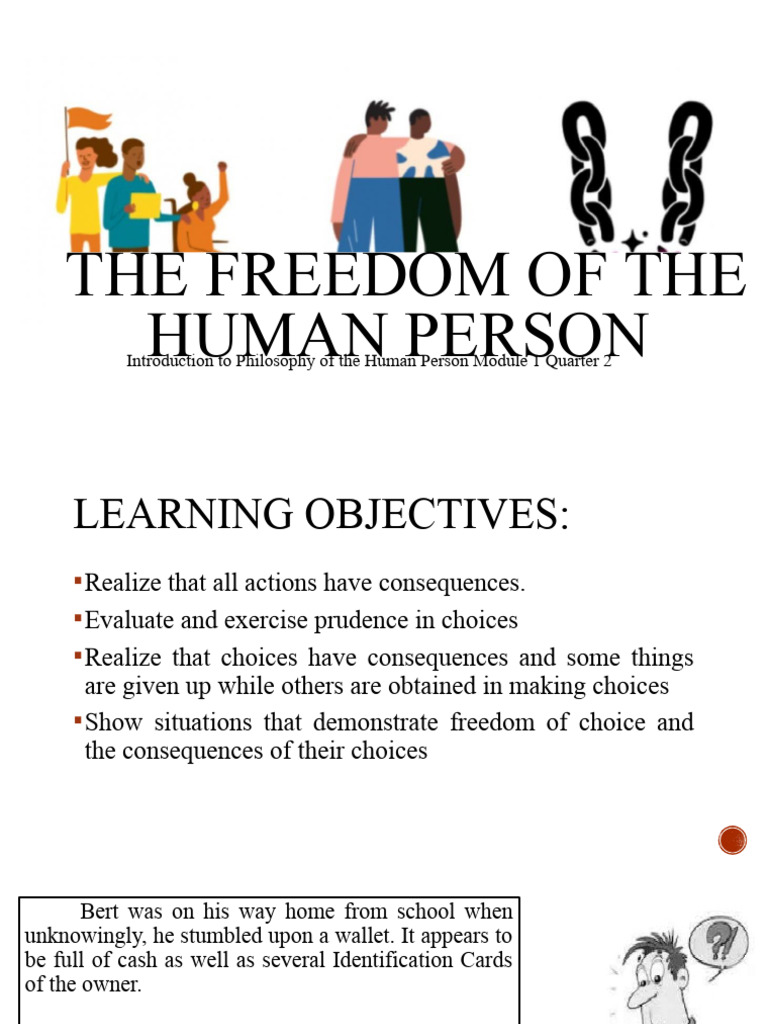 The Freedom of The Human Person | PDF | Behavioural Sciences | Psychology
