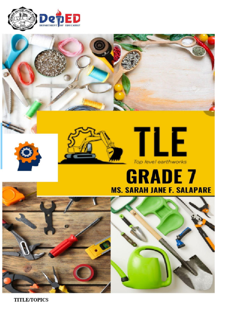 TLE 7 Week 1 First Grading | PDF