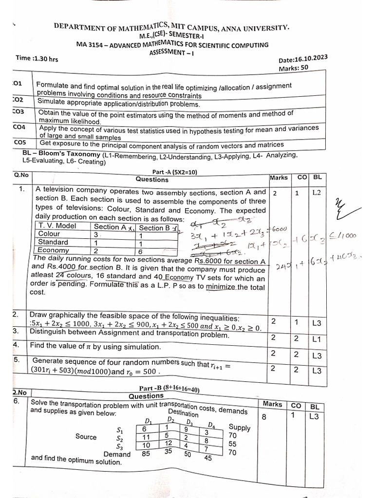 Sem1 Assessment 1 (Mit) | PDF
