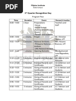 TARPAPEL 1st Quarter RECOGNITION DAY | PDF