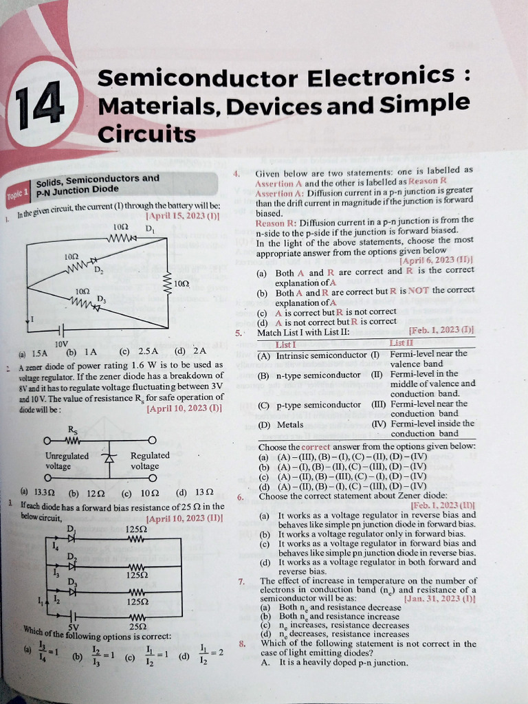 semiconductor questions | PDF