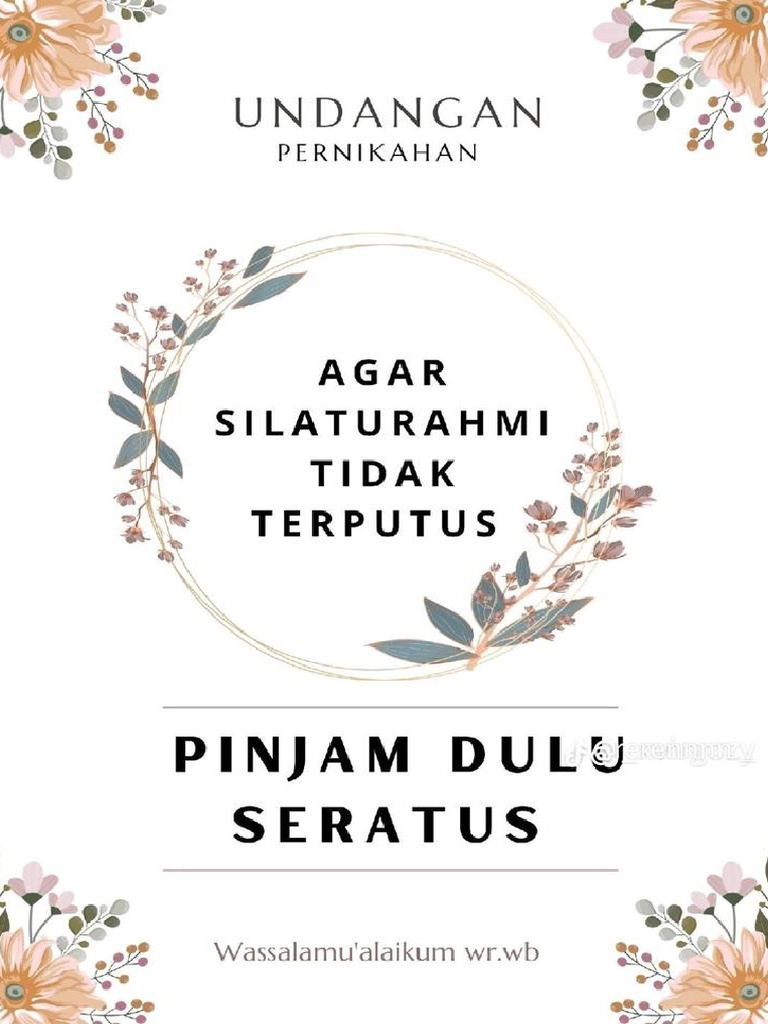 Undangan Pernikahan Aslam | PDF