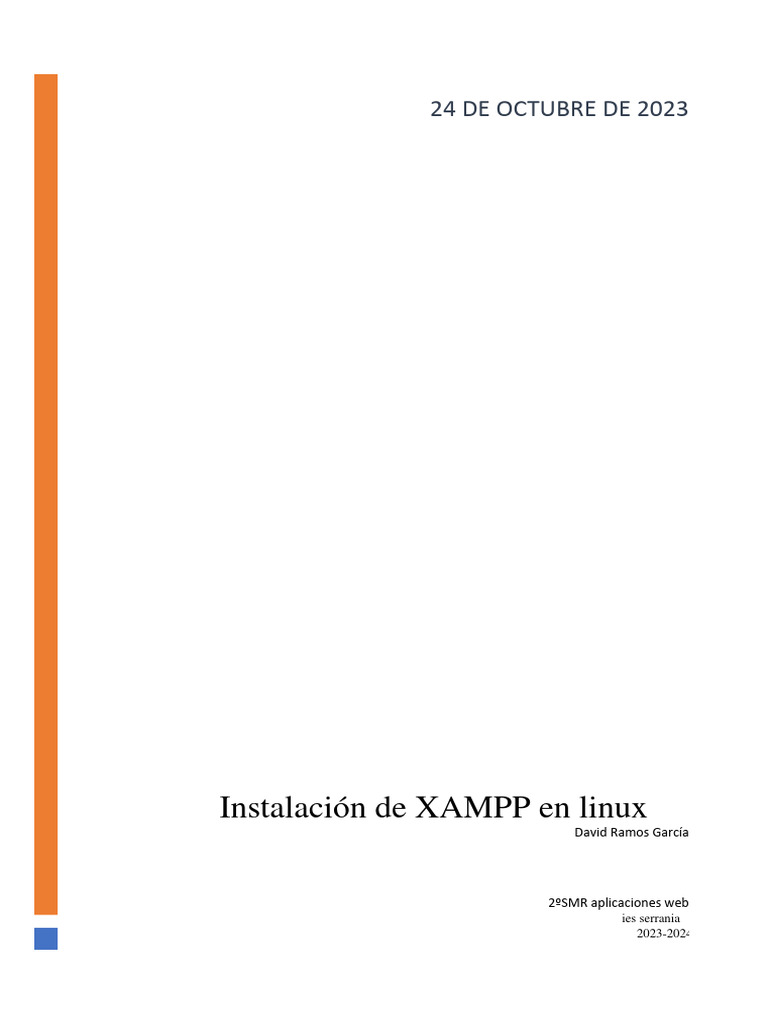 Instalar XAMPP en Linux | PDF