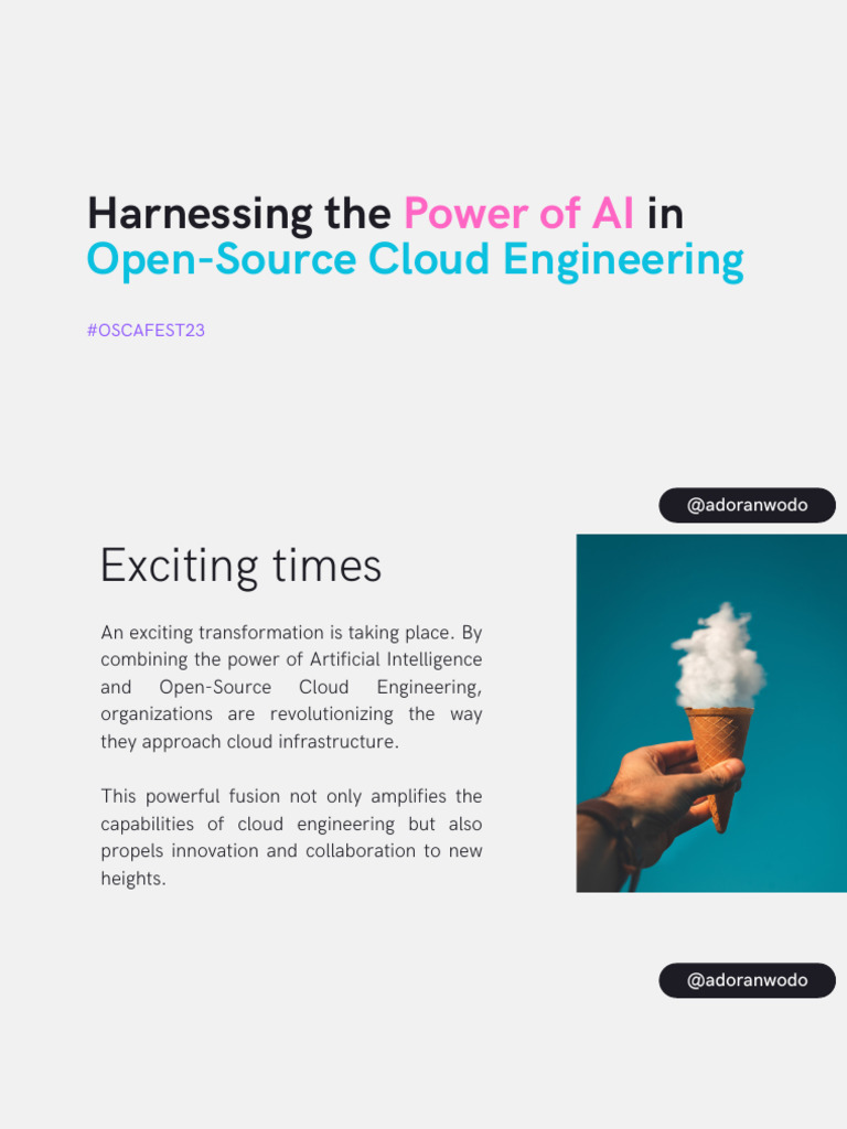 Harnessing The Power of AI in Open-Source Cloud Engineering | PDF Harnessing The Power of AI in Open-Source Cloud Engineering | PDF