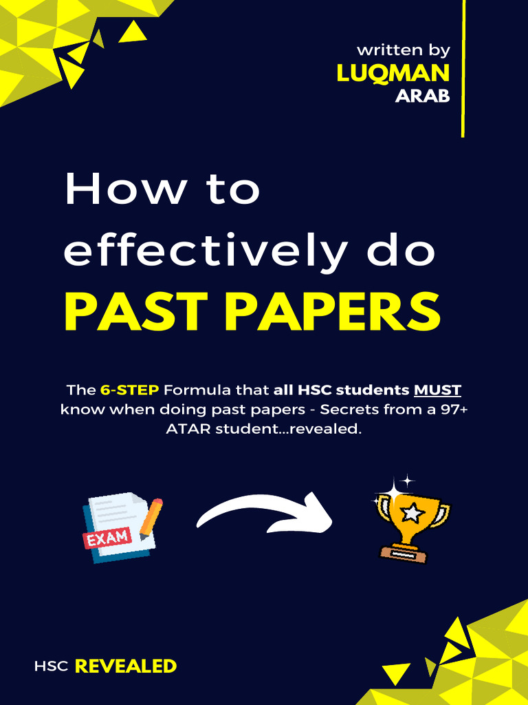 How To Effectively Do Past Papers Ebook | PDF