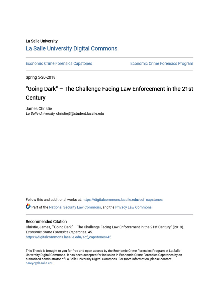 Law Enforcement's "Going Dark" Challenge | PDF | Cryptography | Encryption